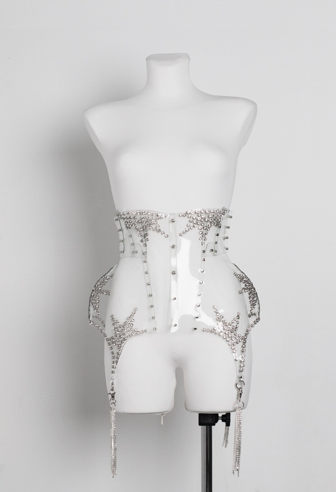 Clear Vinyl CORSET With Garters - Etsy