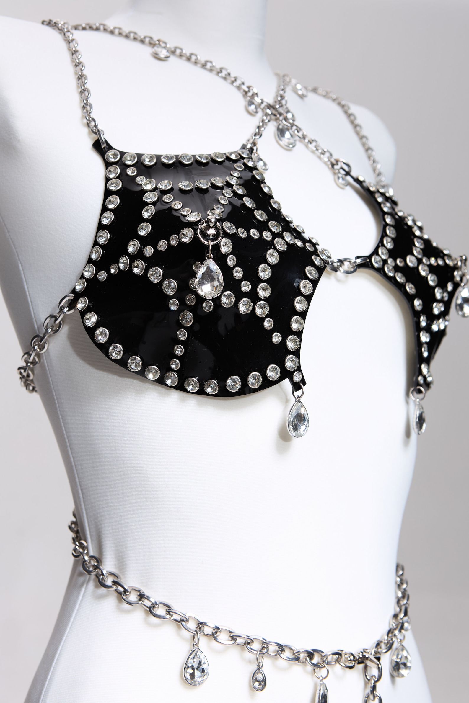 Dark Vinyl Bra SPIDER - Etsy