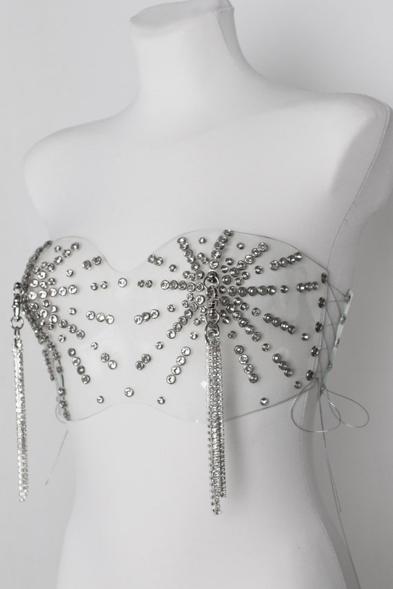Clear Vinyl Bra