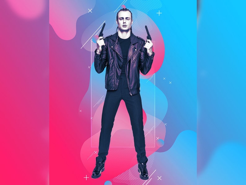 Cyber Style Poster - Photoshop Action - Digital Photo Effect ...