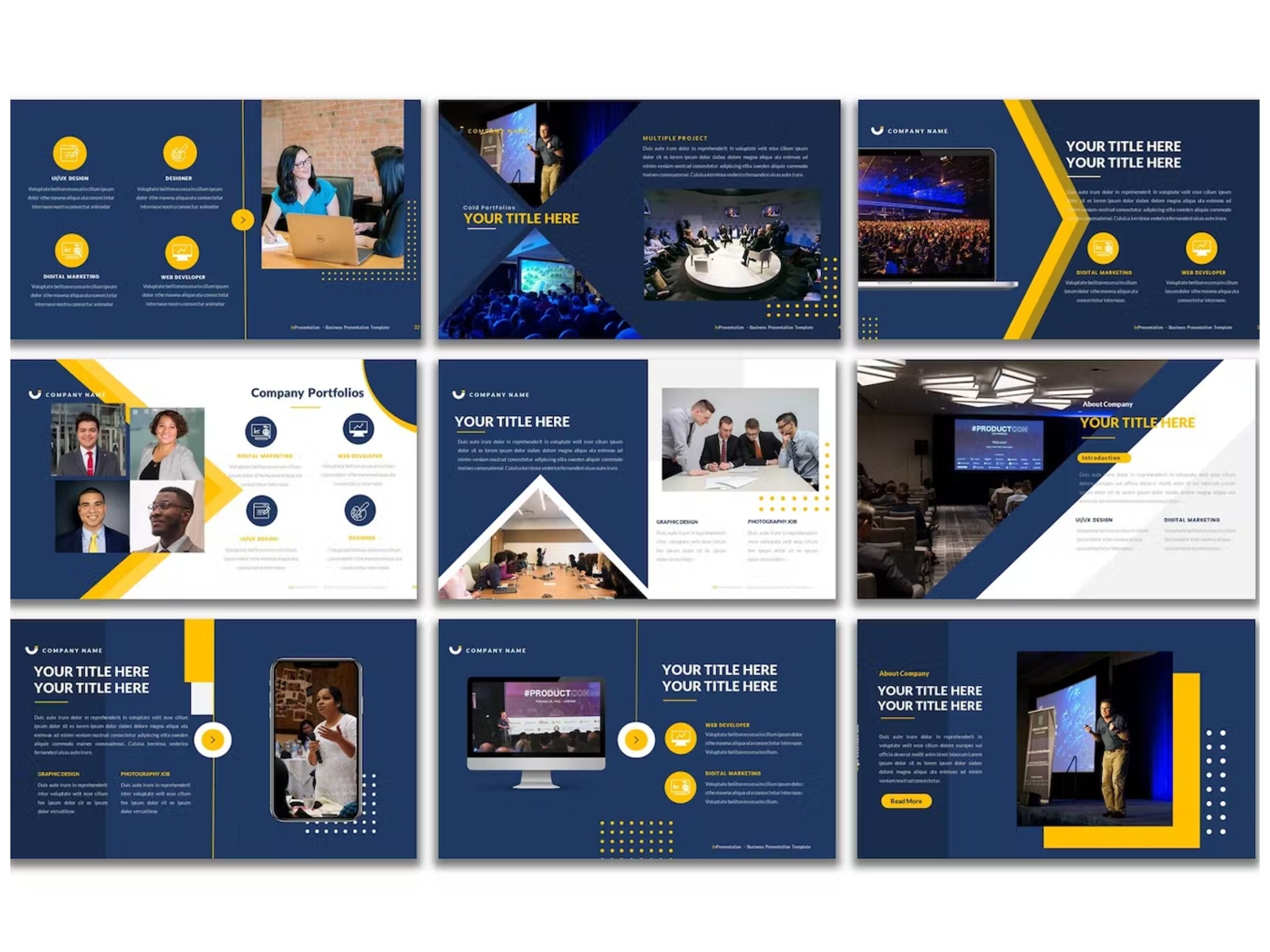 850+ Business Powerpoint Templates Slide Bundle PPTX / Marketing ...