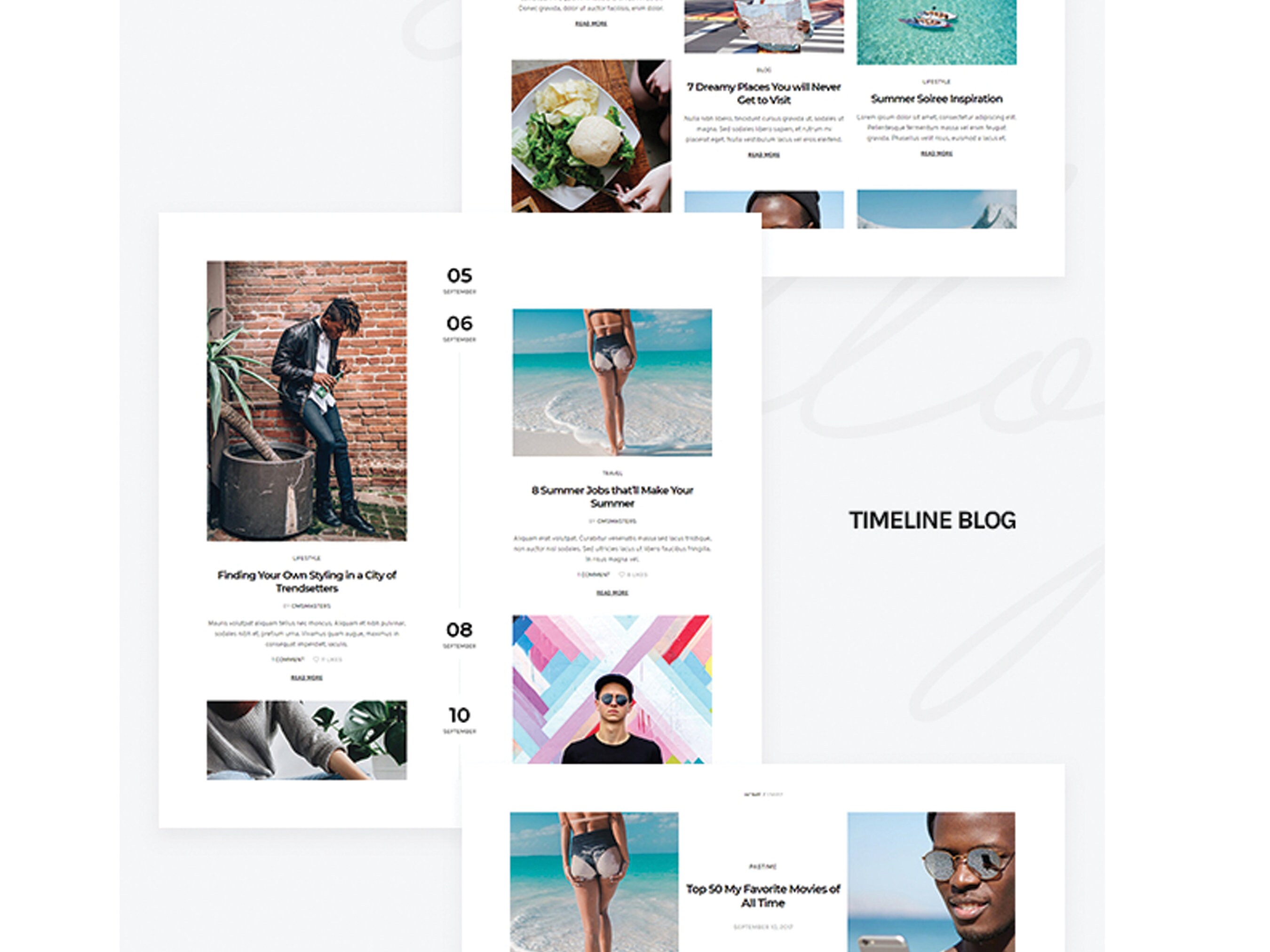 Blogosphere Multipurpose Blogging Theme Responsive Modern/fashion/food/travel/lifestyle Blogs ...