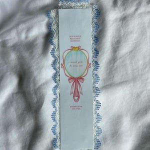 Sabrina Carpenter Inspired Lyric Bookmarks With Pink Blue Lace for ...