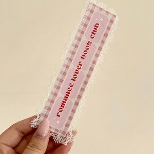 Lace Bow Pink Coquette Bookmarks for Bookish Romance Readers - Etsy