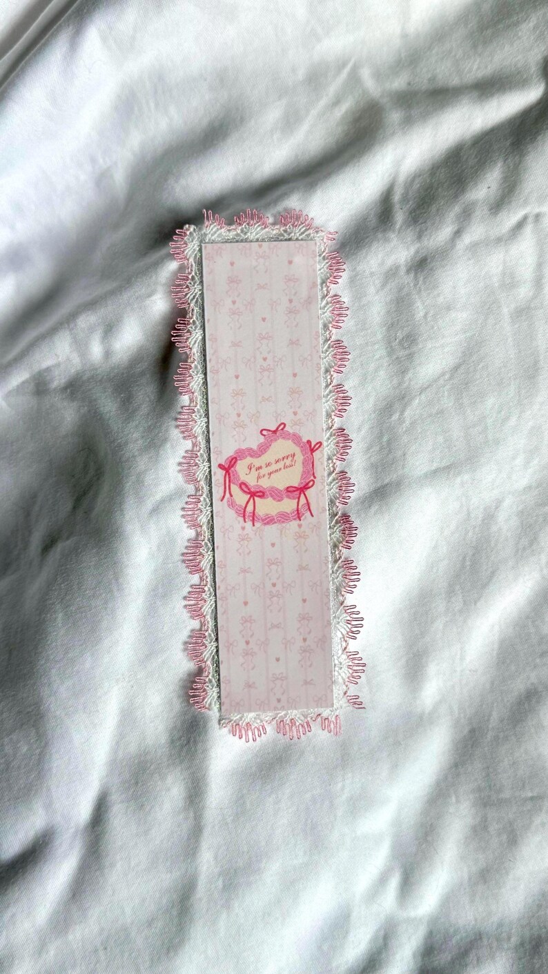 Sabrina Carpenter Inspired Lyric Bookmarks With Pink Blue Lace for ...
