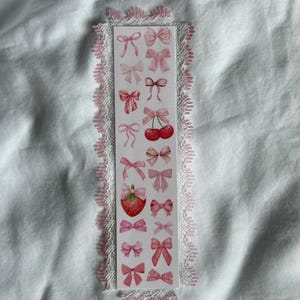 Sabrina Carpenter Inspired Lyric Bookmarks With Pink Blue Lace for ...