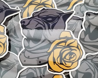 Portland Oregon Rose Vinyl Sticker / Portland Oregon - Etsy