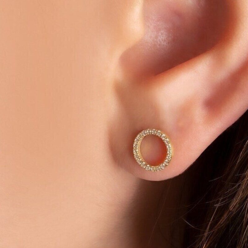 Circle Earrings - Etsy