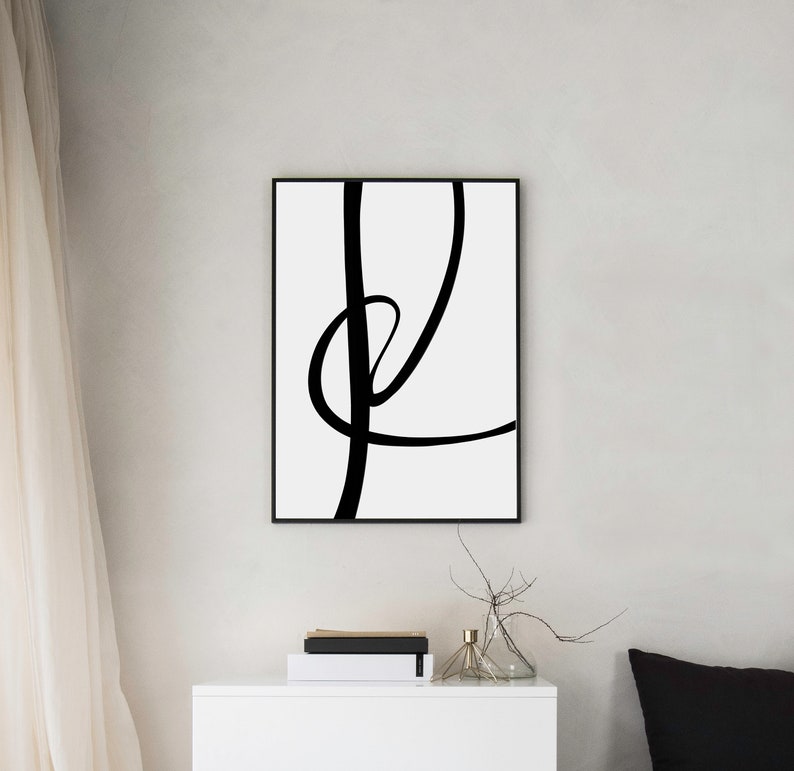 Single Line Drawing Abstract Line Art One Line Drawing Line - Etsy