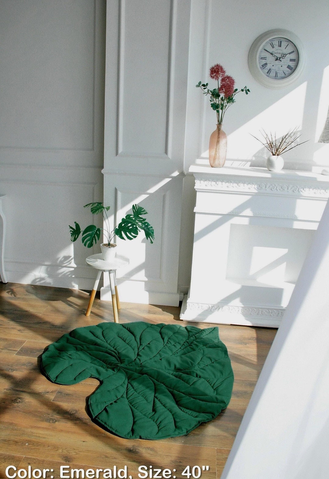 Water Lily Leaf Rug Custom Colors & Size / Leaf Blanket - Etsy