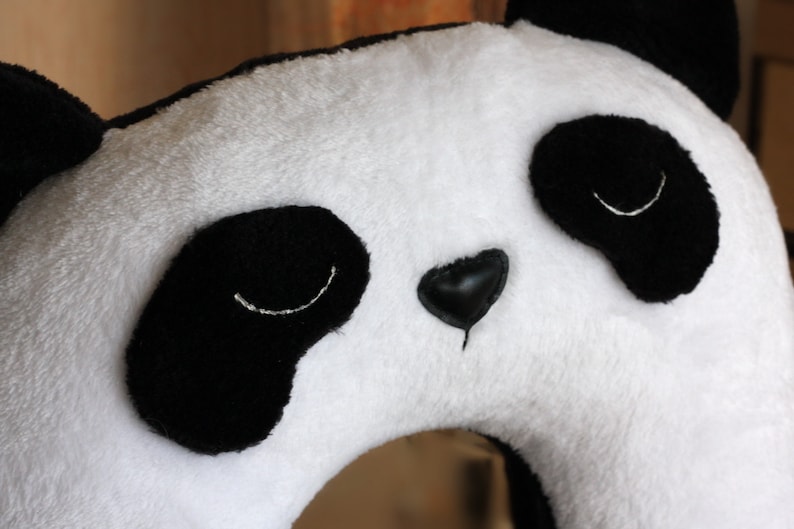 Cozy Comfort: Panda Neck Pillow - Relaxation On-the-go! - Etsy