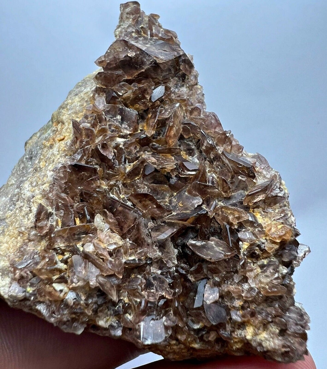 Legendary Axinite Crystal on Matrix Terminated Gemmy Axinite on Matrix ...