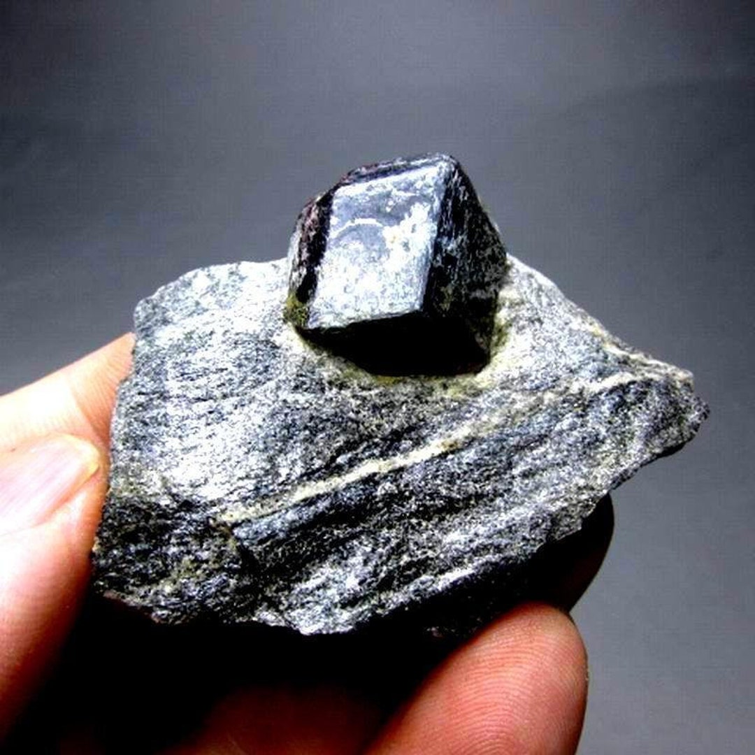 Almandine Garnet on Matrix Garnet Gemstone on Schist Matrix Garnet ...