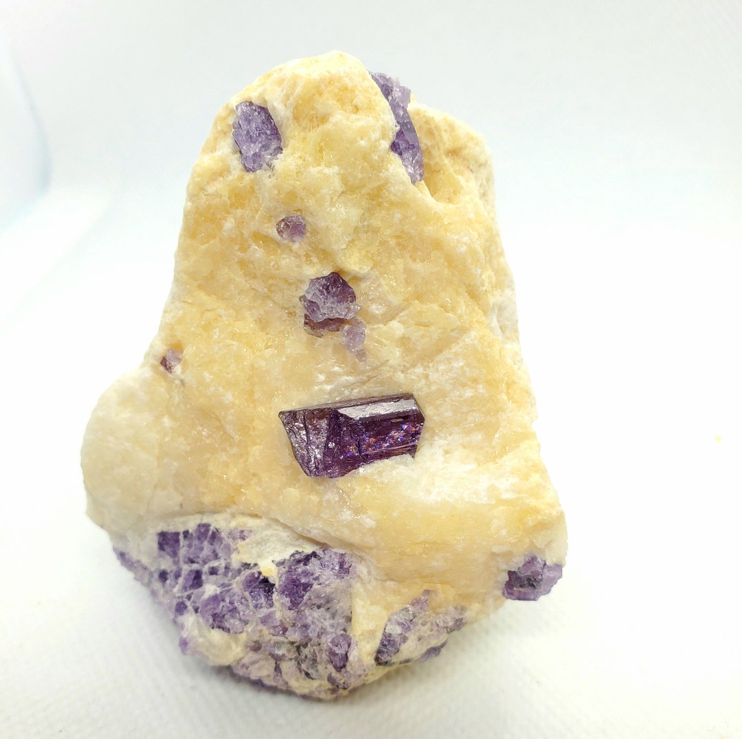 Scapolite Crystal on Matrix Gem Grade UV Color Change Purple Scapolite ...