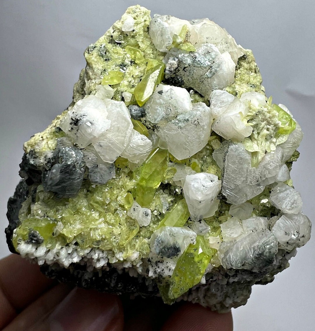 Legendary Sphene Titanite Crystal on Matrix With Tourmaline and Quartz ...