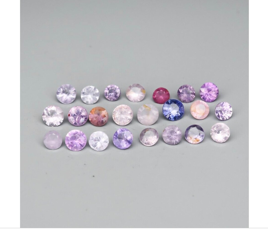WOW! Spinel Lot! Pastel Spinel Gemstones Round Cut 1.91ct Total Weight ...