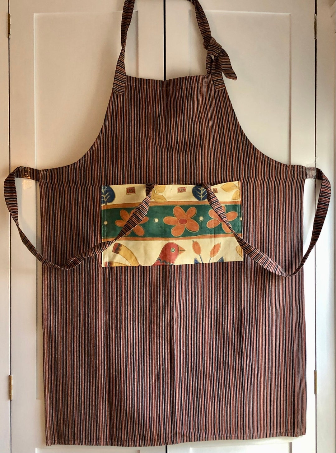 Cook's Apron From Recycled Fabric - Etsy