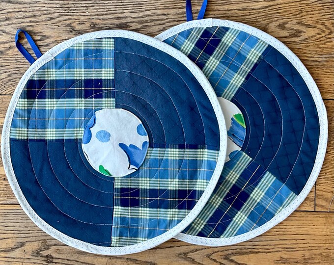 Pair Aga Hob Covers From Recycled Fabric - Etsy
