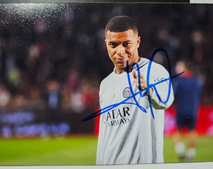 Kylian Mbappe Autograph - Etsy