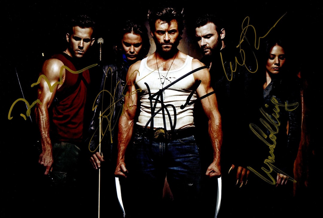 X-men Cast Autograph Hugh Jackman - Etsy