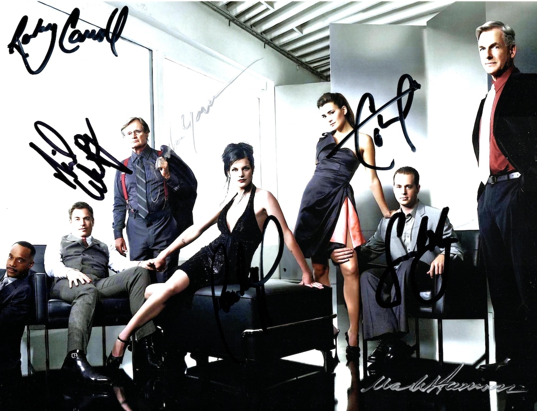 Hand Signed Autograph NCIS Cast - Etsy