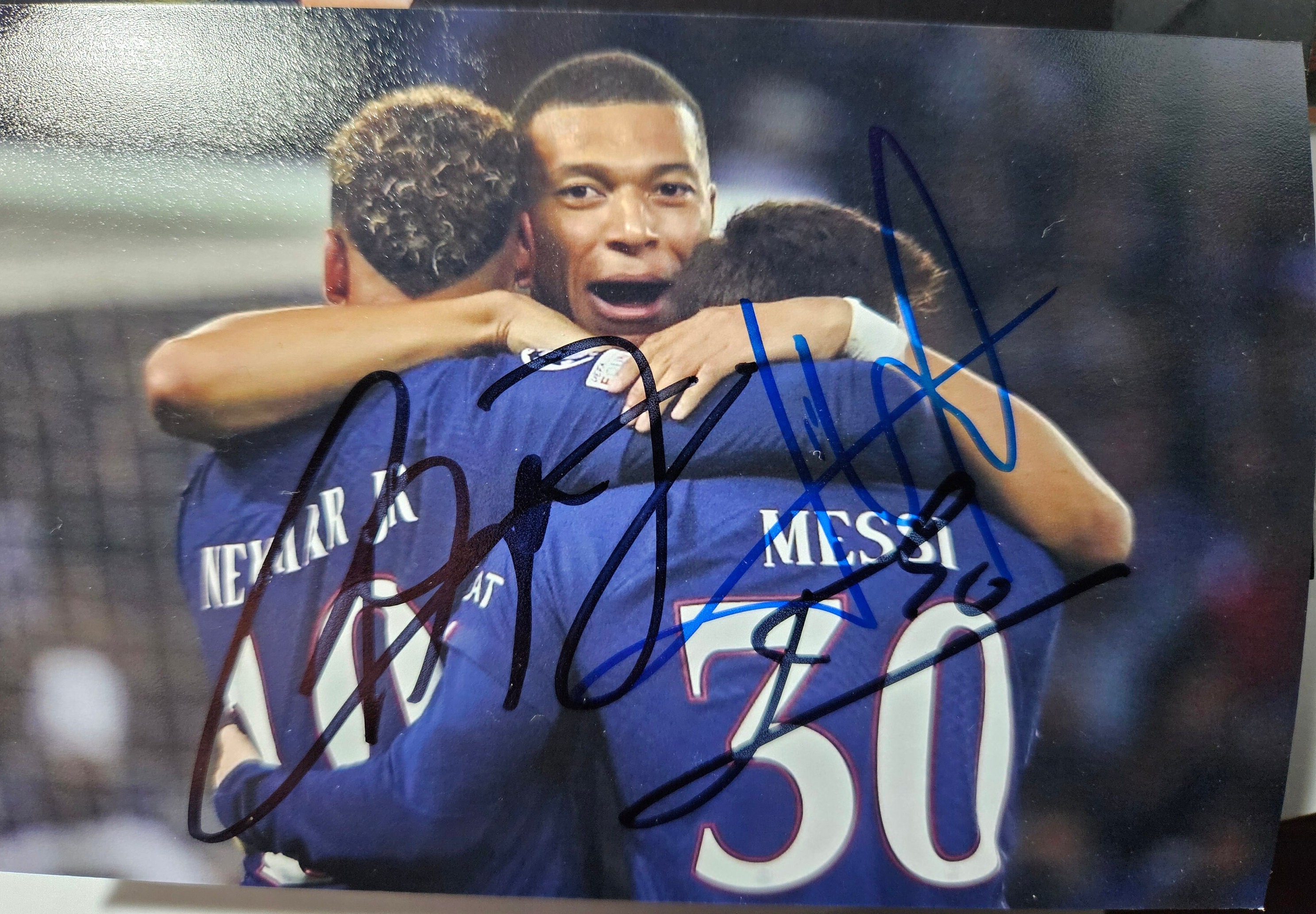 Neymar, Messi and Mbappe Autograph - Etsy