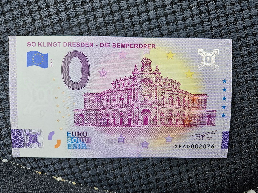 0 Euro Note This is What Dresden Sounds Like - the Semperoper - Etsy