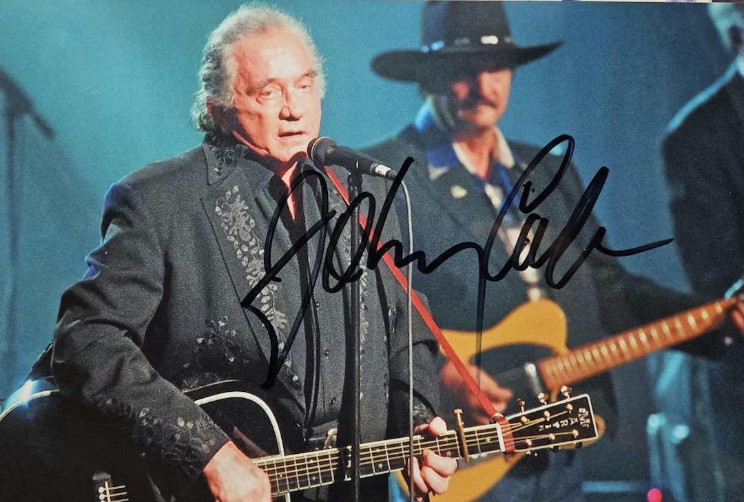Johnny Cash Autograph - Etsy