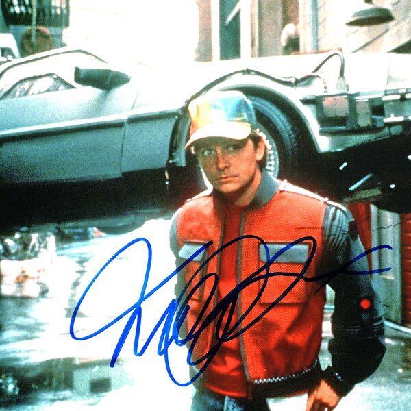 Autograph Michael J Fox - Etsy