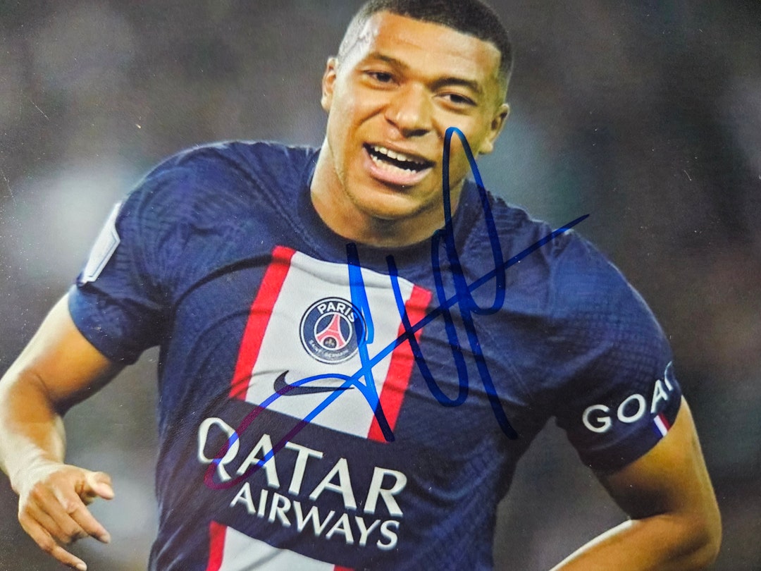 Kylian Mbappe Autograph - Etsy
