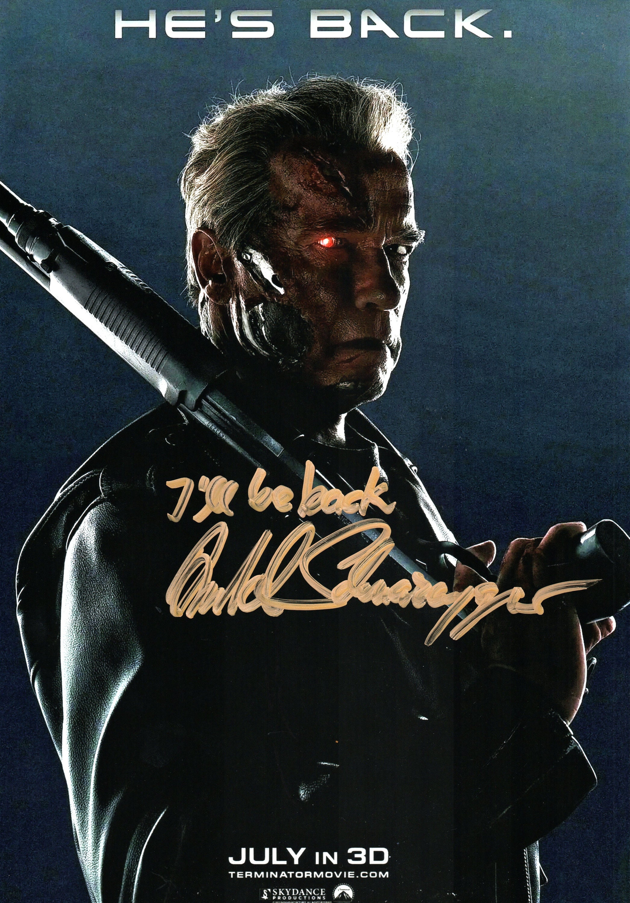 Arnold Schwarzenegger Autograph - Etsy