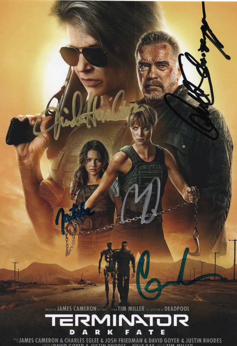 Terminator Dark Fate Cast Autograph - Etsy