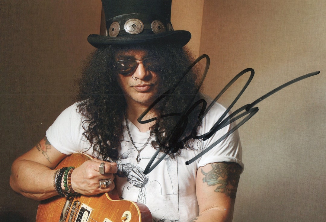 Slash Autograph Guns N' Roses - Etsy