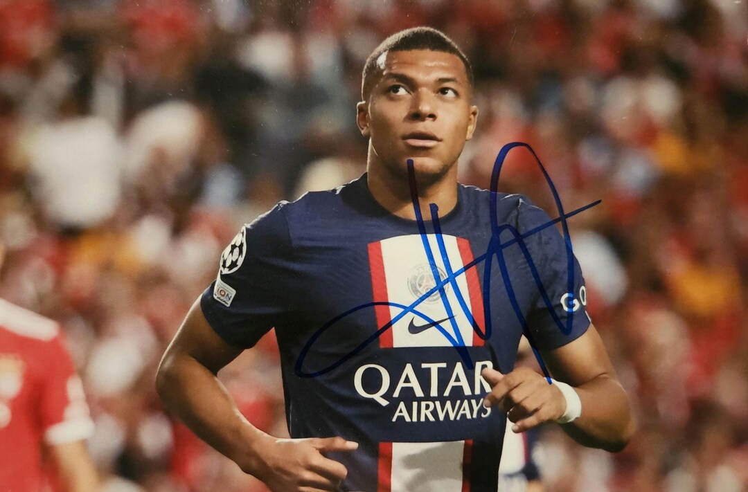 Kylian Mbappe Autograph - Etsy