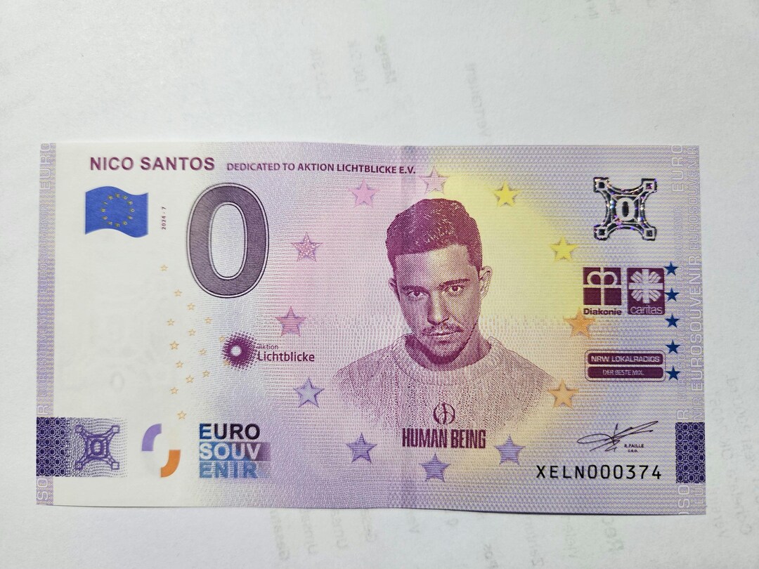 0 Euro Note Nico Santos Action Lichtblicke XELN 2024-7 - Etsy
