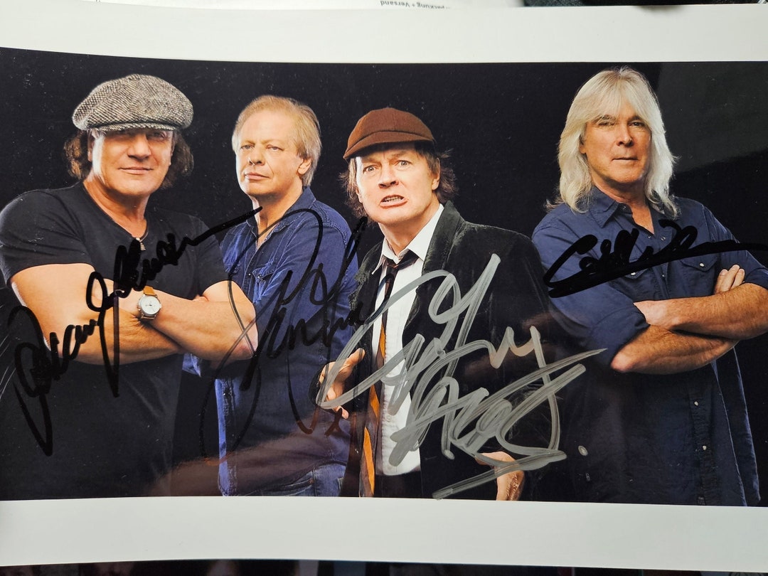 AC/DC Autograph - Etsy
