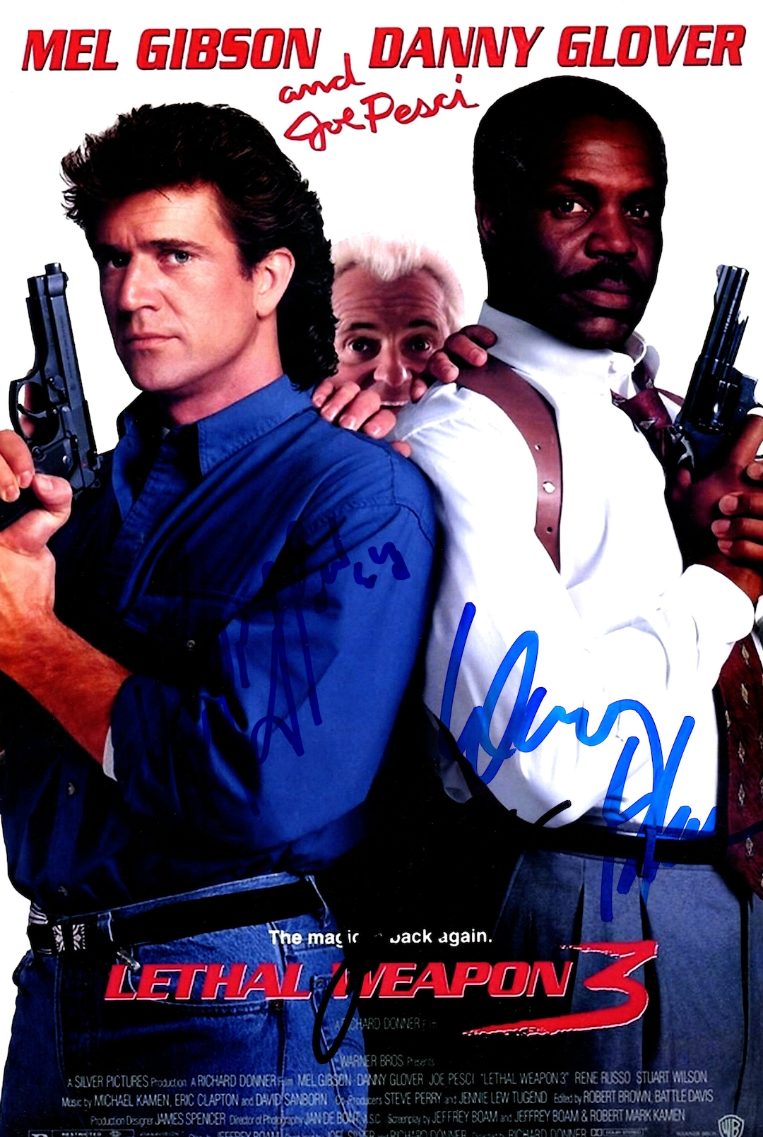 Lethal Weapon Cast Autograph Mel Gibson Joe Pesci Danny Glover - Etsy