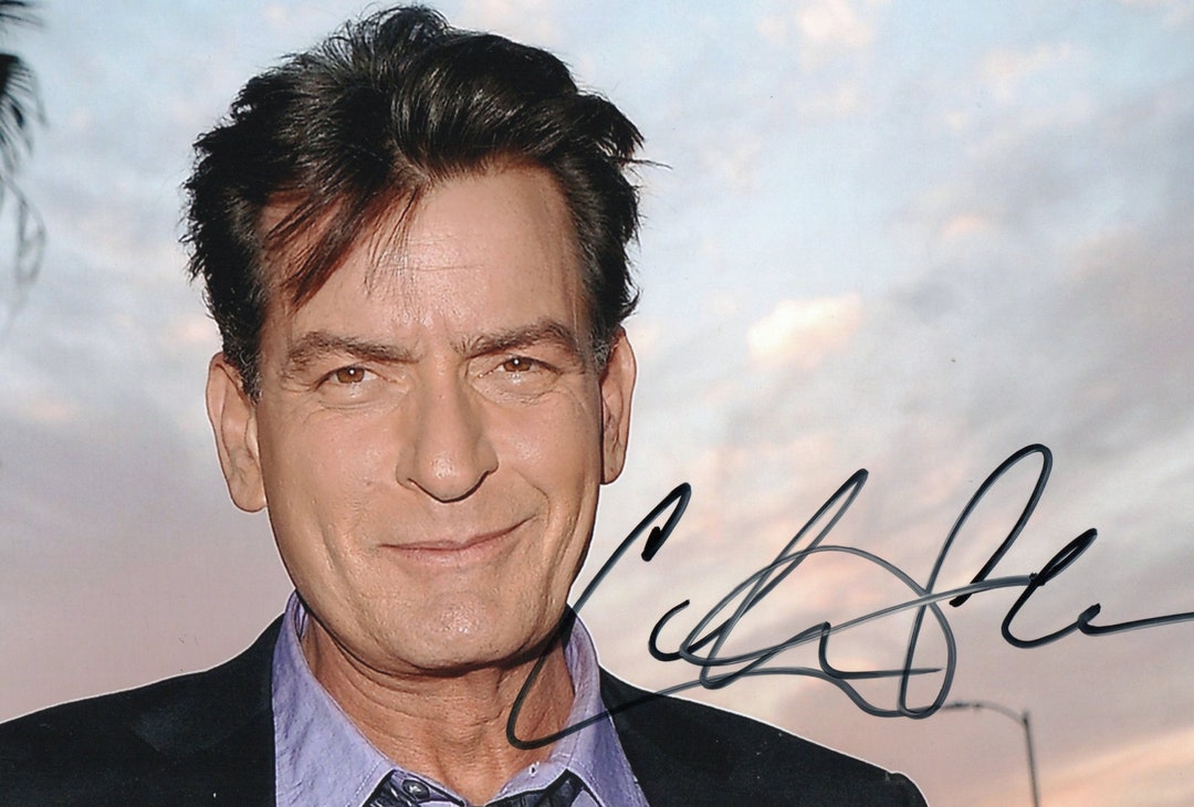 Charlie Sheen Autograph - Etsy
