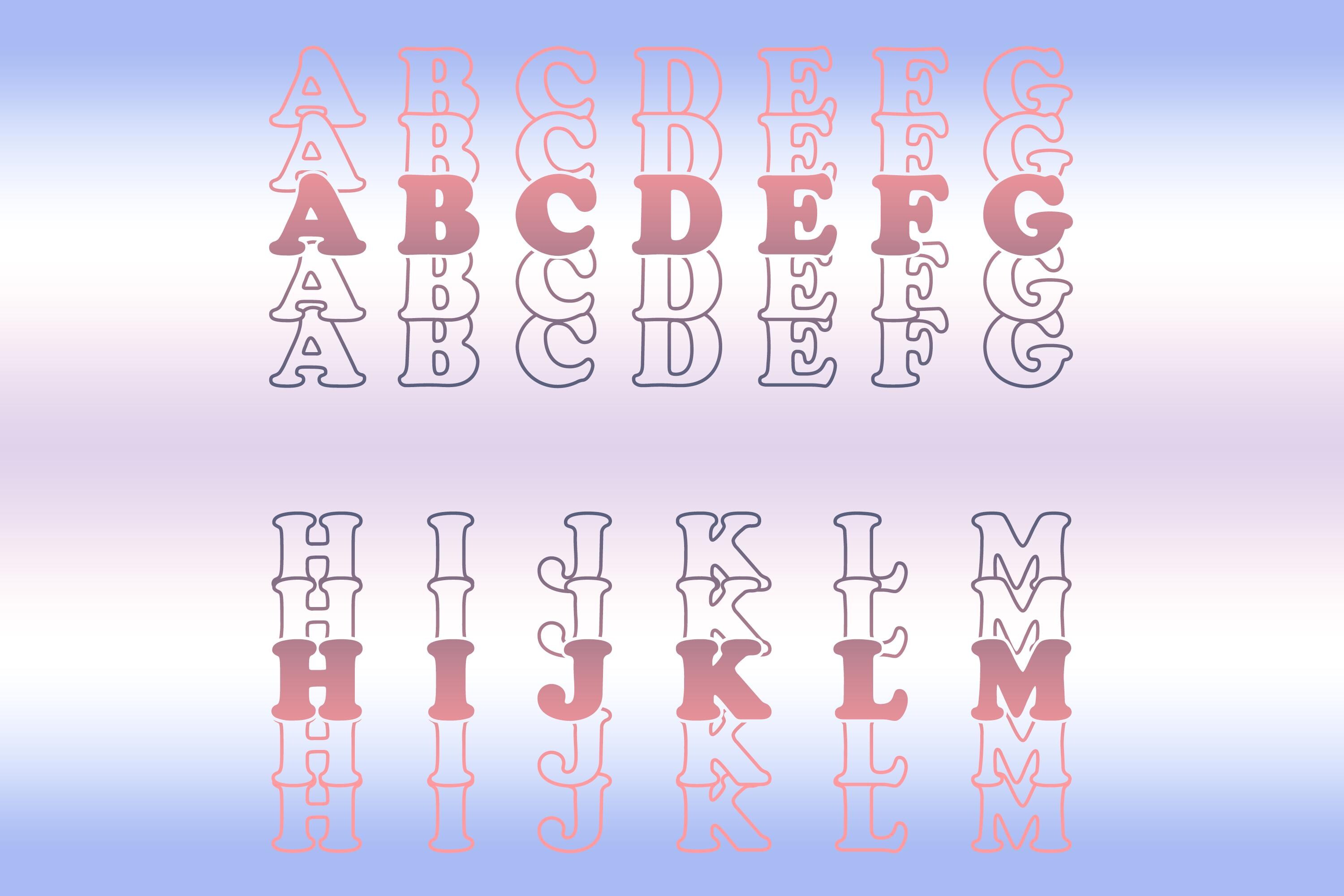Retro Funk Stacked Font | Layered Font, Groovy Font, 70s Font, Funky ...