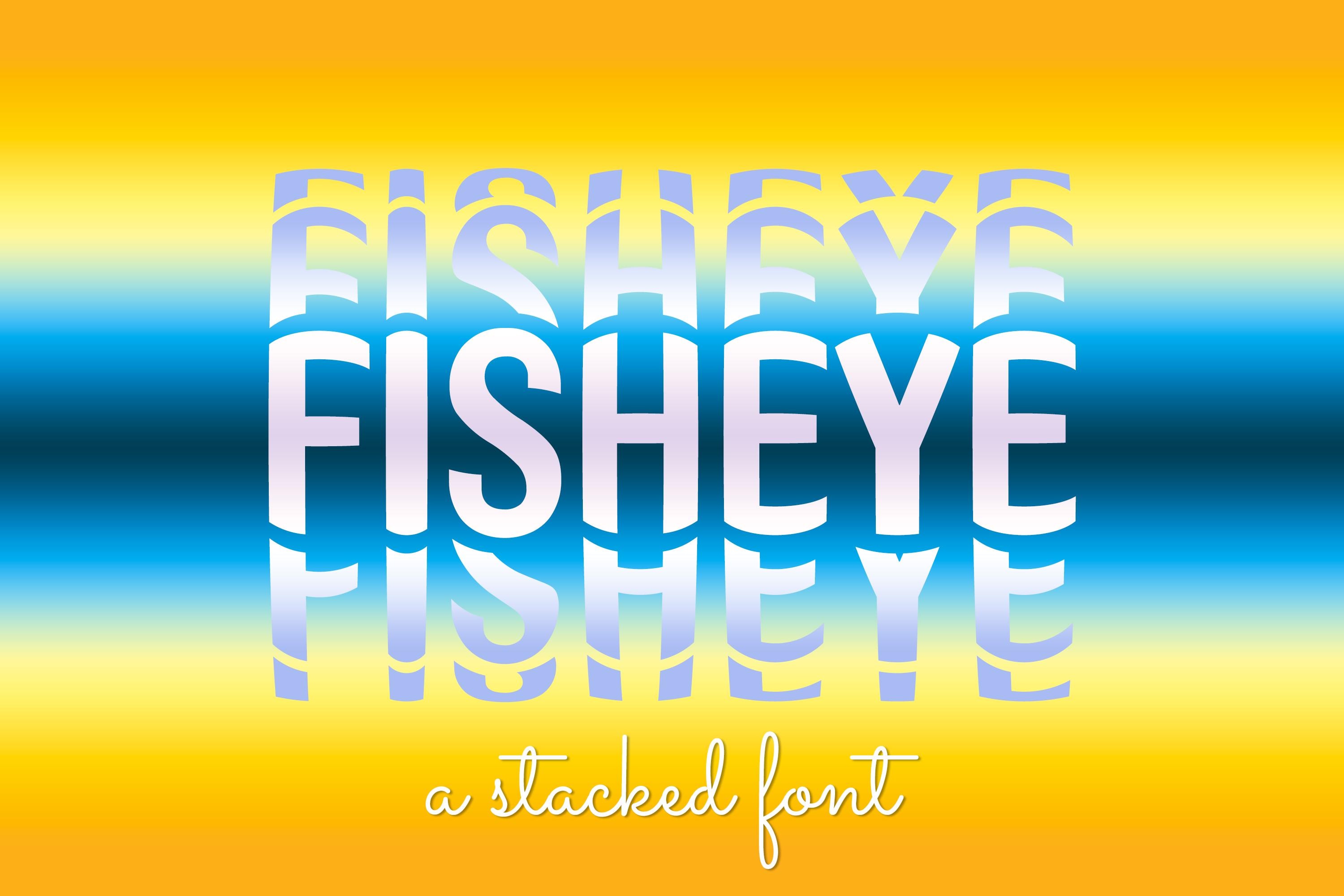 Fisheye Stacked Font | Layered Font, Warped Font, Distorted Font ...