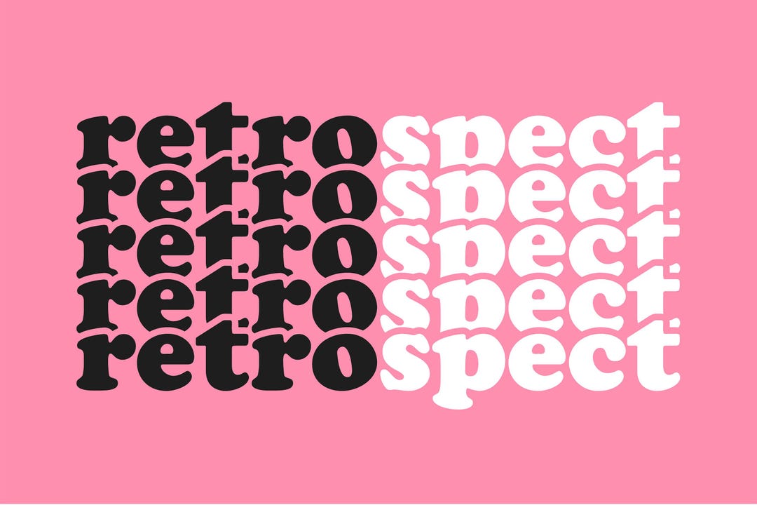 Retrospect Stacked Font | Layered Font, Groovy Font, 70s Font ...