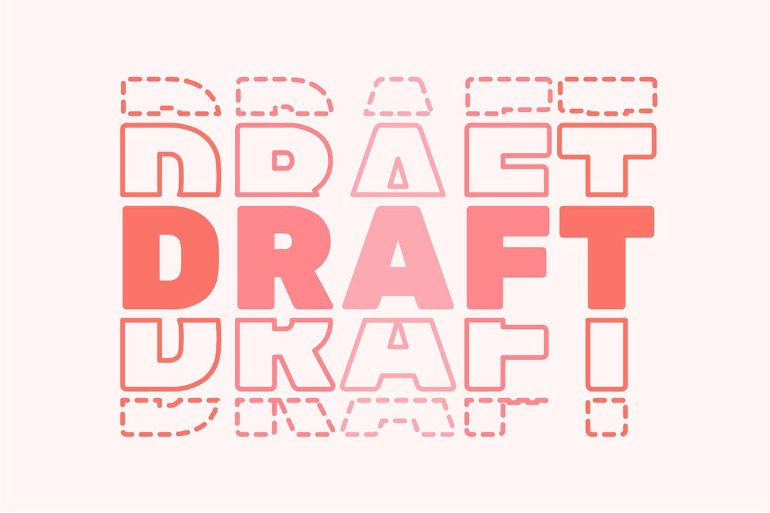Draft Stacked Font | Layered Font, Faded Font, Blueprint Font ...