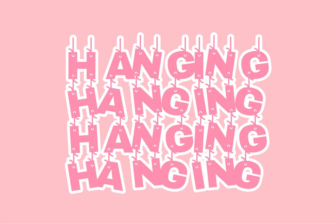 Hanging Stacked Font | Decorative Font, Stylish Font, Unique Font ...