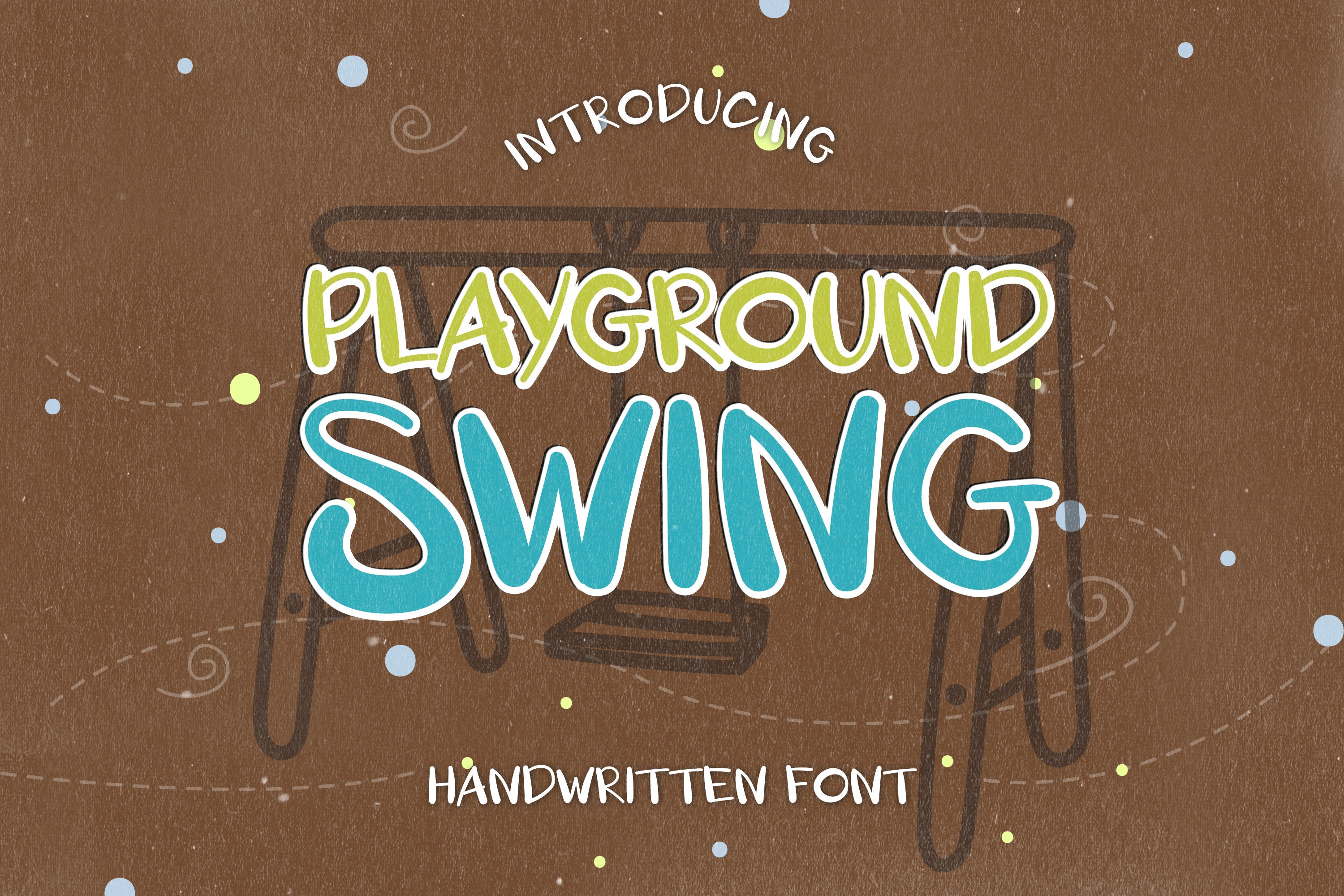 Playground Swing A Playful Handwritten Font Script Font Etsy