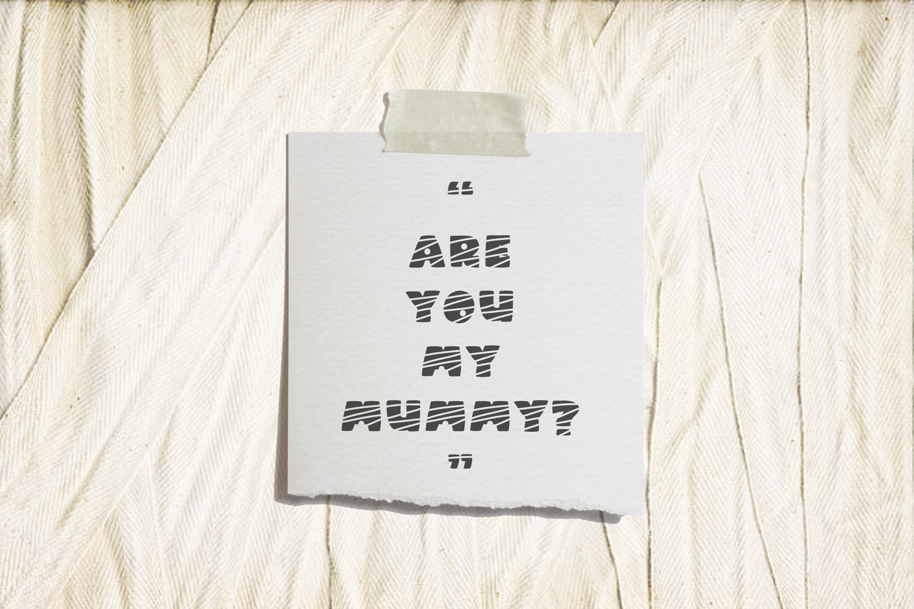 My Mummy A Striped Handwritten Display Font Cursive Cute Etsy