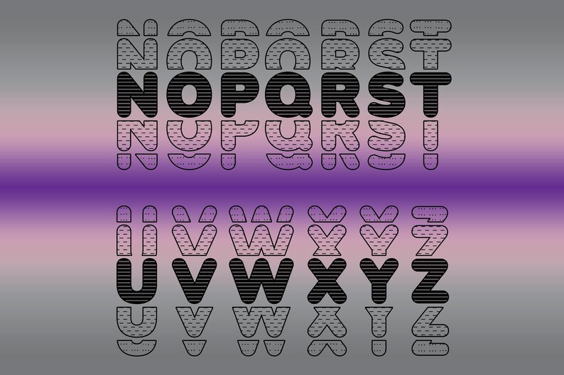Tracy Stacked Font | Layered Font, Patterned Font, Artistic Font ...