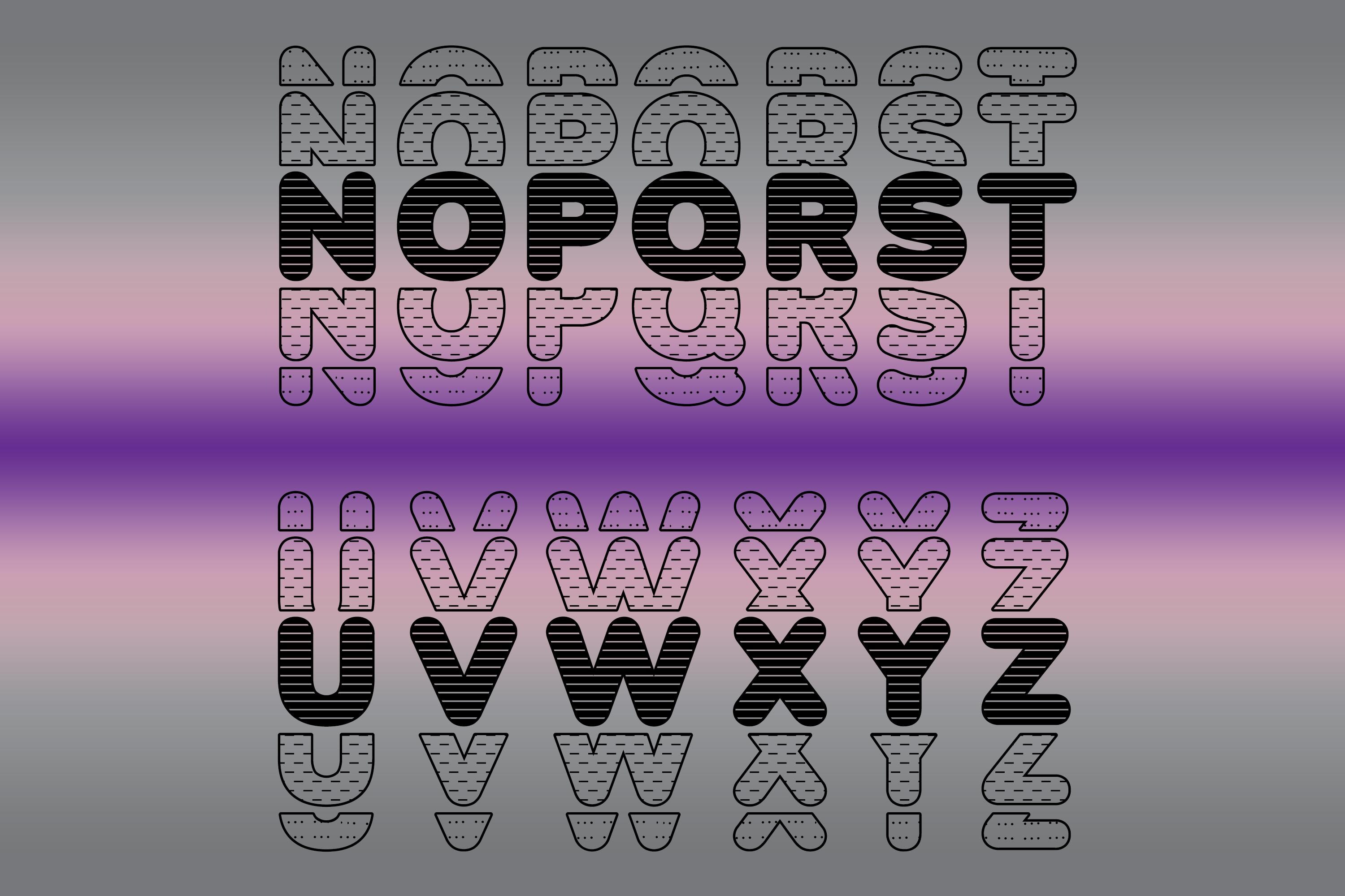 Tracy Stacked Font | Layered Font, Patterned Font, Artistic Font ...