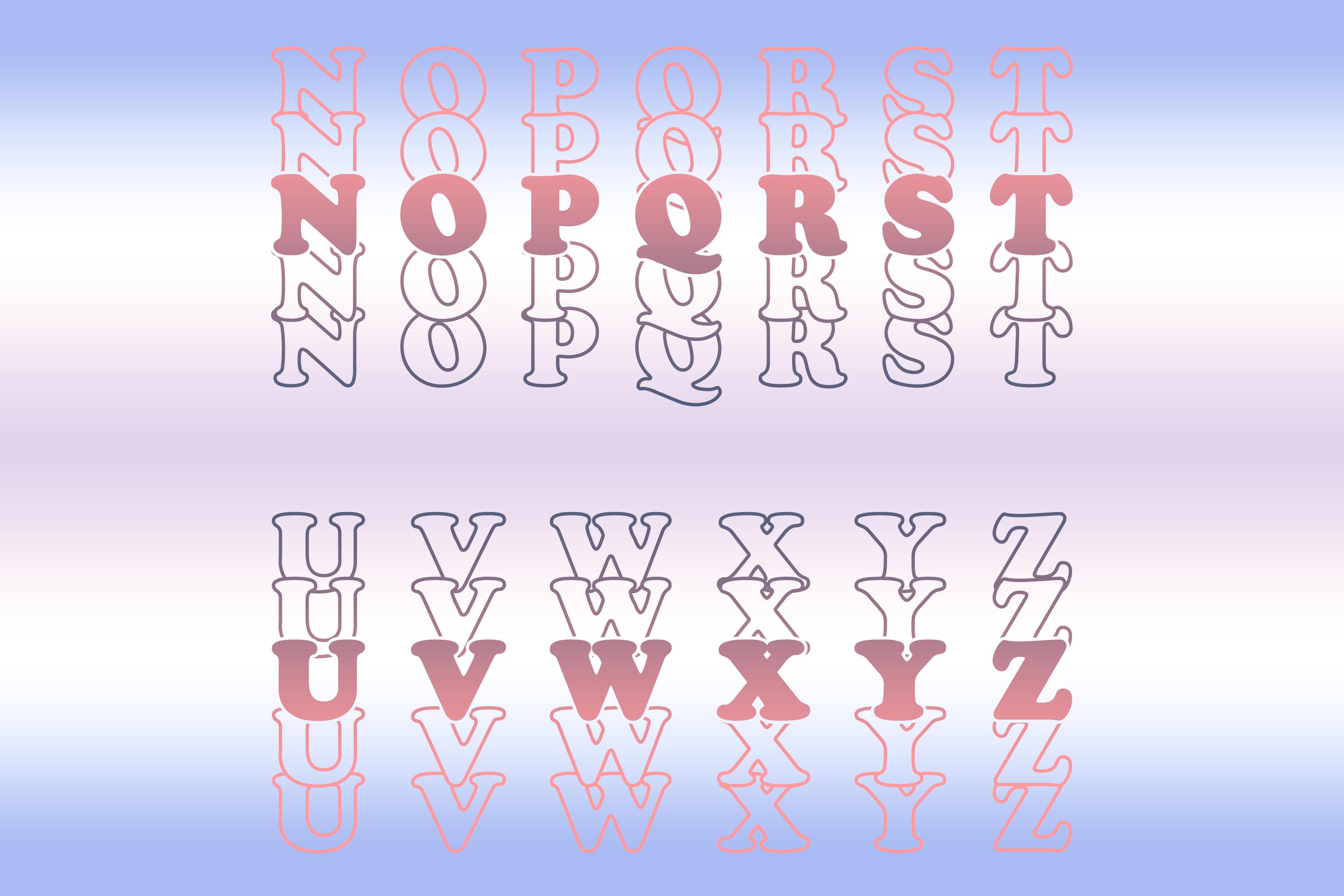 Retro Funk Stacked Font | Layered Font, Groovy Font, 70s Font, Funky ...