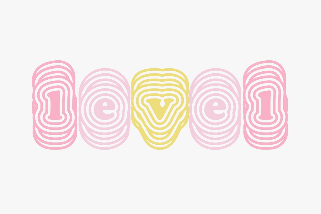 Level Stacked Font | Layered Font, Stack Font, Platform Font, Pile Font ...