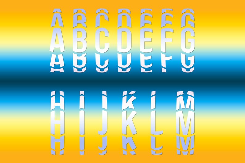 Fisheye Stacked Font | Layered Font, Warped Font, Distorted Font ...